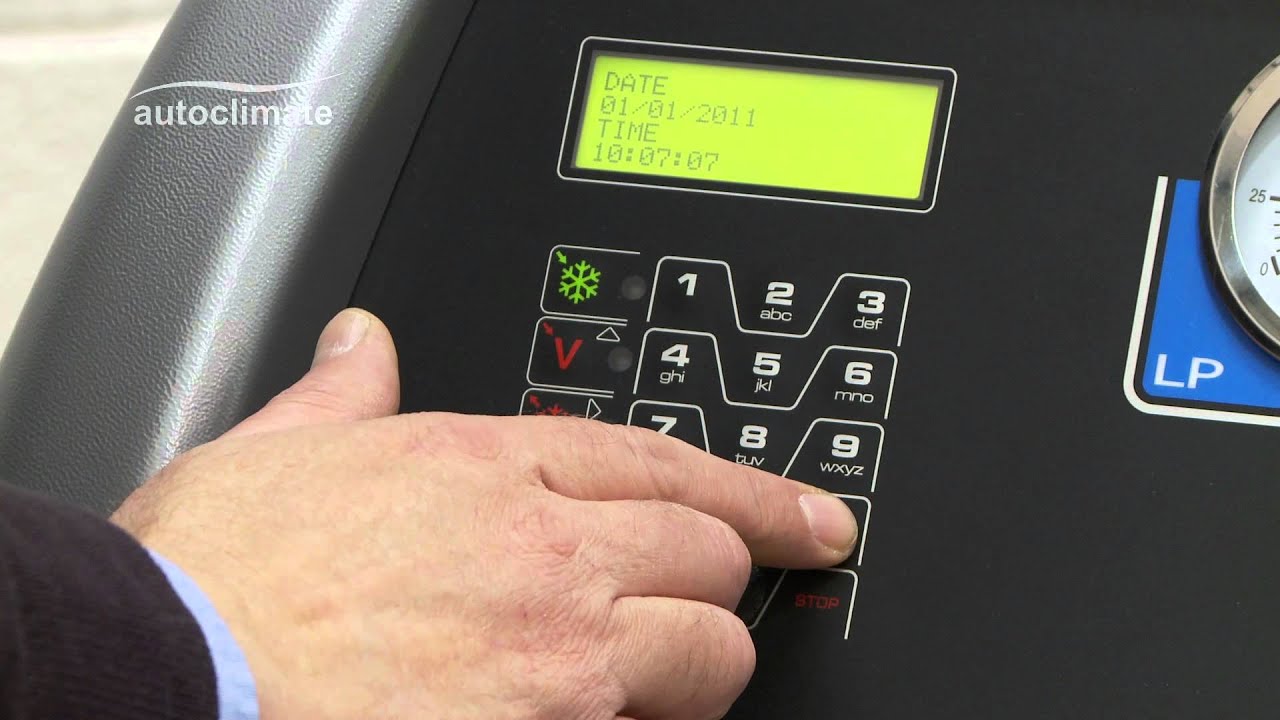 Robinair AC690 Pro - Setting Date & Time - YouTube