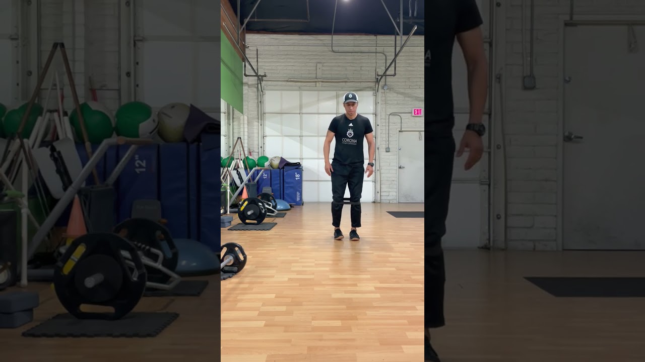 Banded lateral step and squat - YouTube
