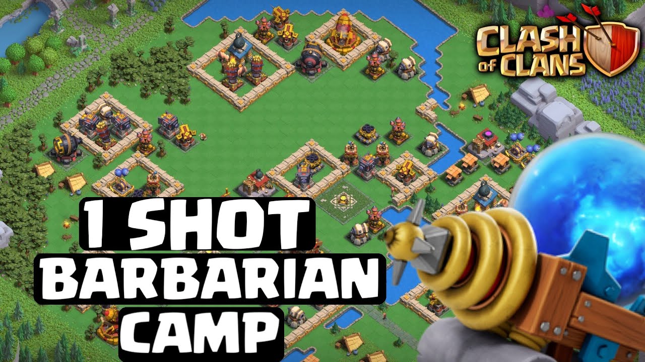 ONE SHOT BARBARIAN CAMP IN CLAN CAPITAL - YouTube