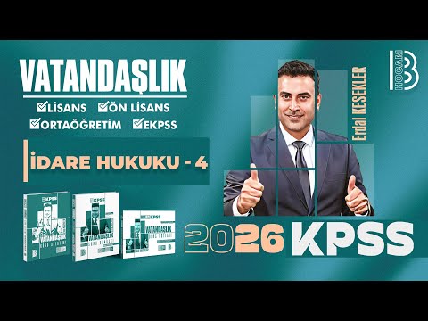 31) 2026 KPSS Vatandaşlık – İdare Hukuku 4 – Yerinden Yönetim – Mahalli İdareler – Erdal Kesekler