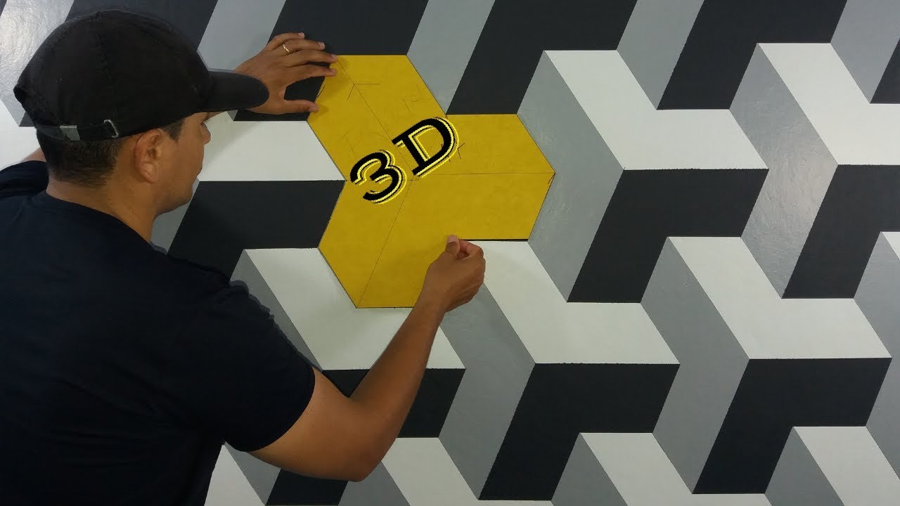 Como Fazer Pintura Efeito 3D, Passo a passo - YouTube