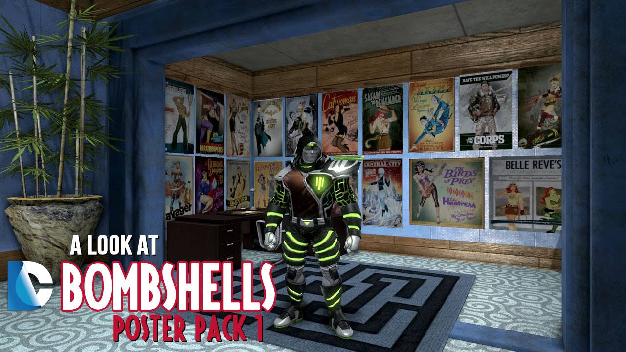 DC Bombshells Poster Pack 1 - DC Universe Online - YouTube