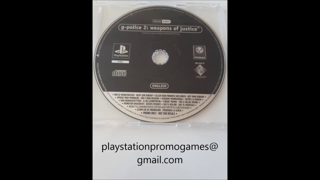 G-Police 2: Weapons Of Justice PS1 Promo Game Copy - YouTube
