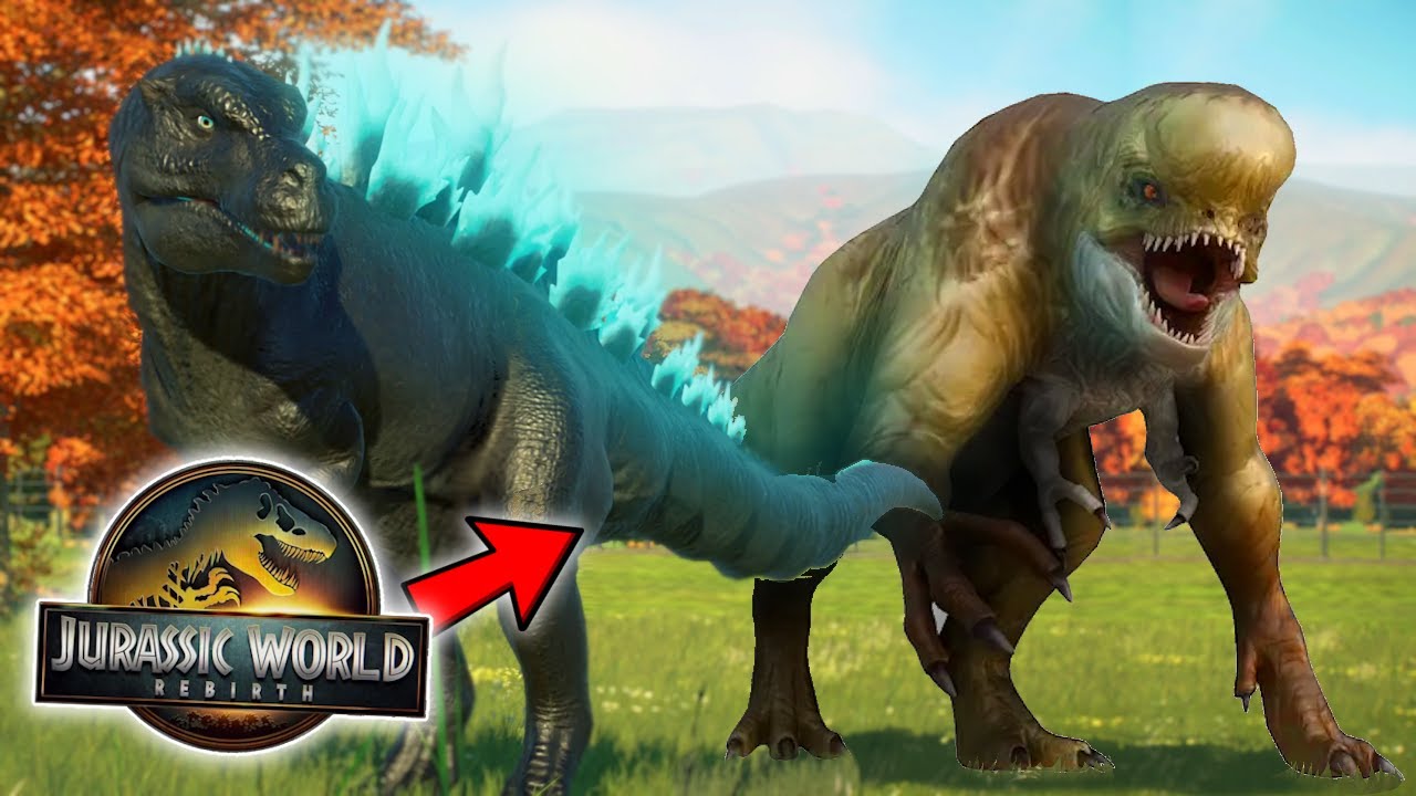 Godzilla vs D-Rex in Jurassic World Evolution - YouTube