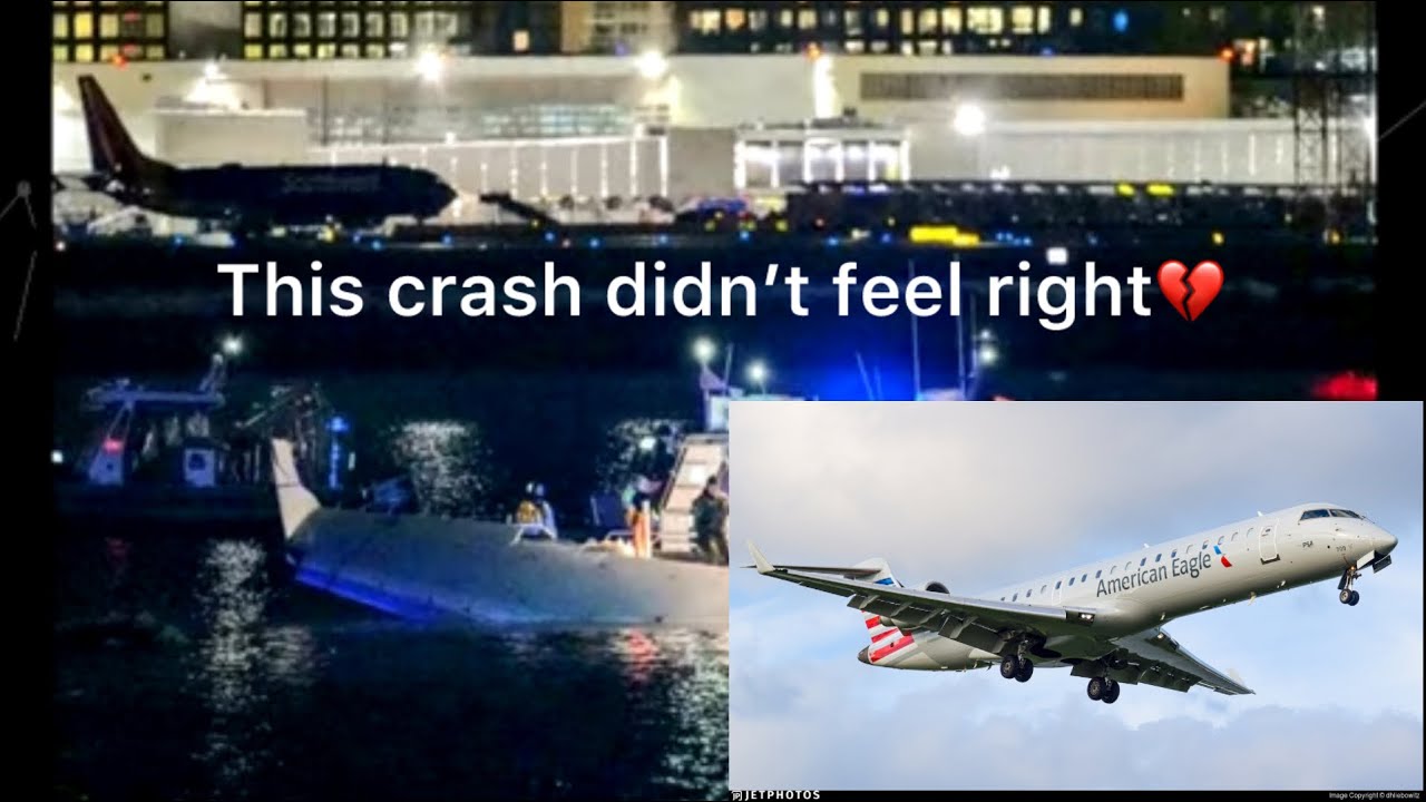 The American Eagle flight 5342 CRJ-700 plane crash at DCA (reaction ...