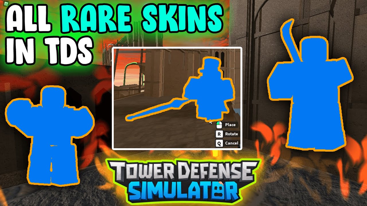 ALL RARE SKINS IN TDS | Tower Defense Simulator | ROBLOX - YouTube