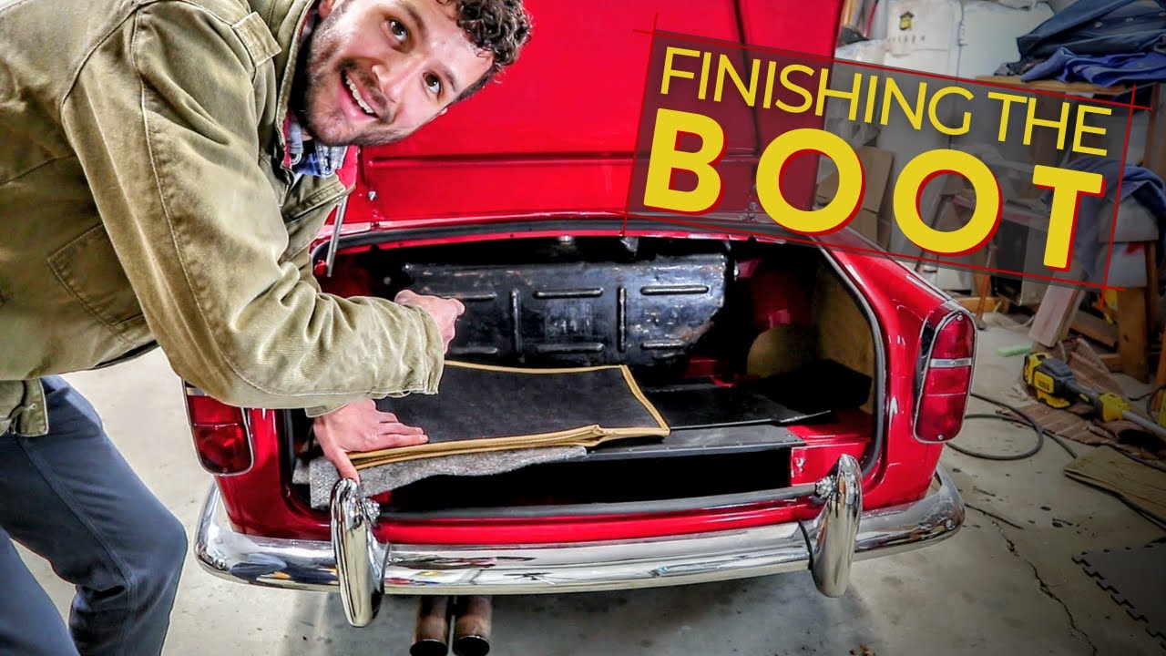 Trimming the Boot - Installing the Casing Board and Trunk Carpet Kit ...