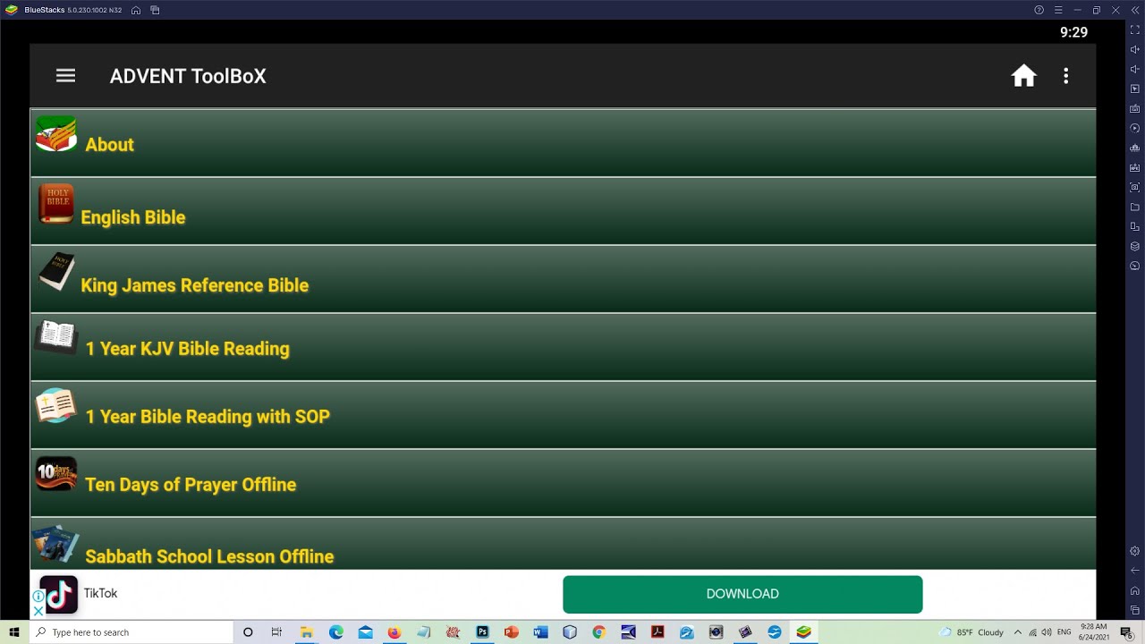 Install ADVENTIST ToolBoX on your PC computer through bluestacks - YouTube