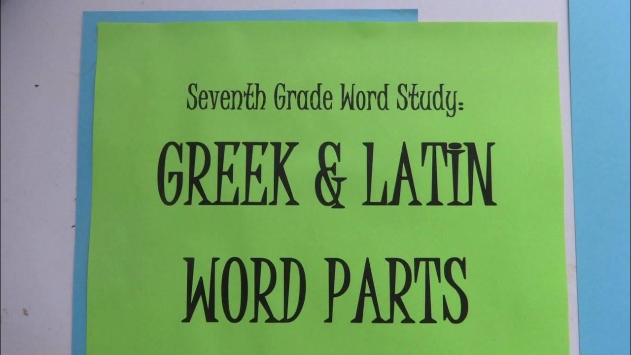 Greek & Latin Word Parts Song Video by Carol Eisenbeis 2016 - YouTube