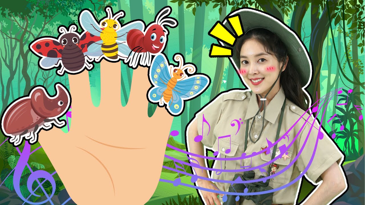 Five Finger Family insect kids Song - Nursery Rhymes & Kids song 다니 곤충 ...