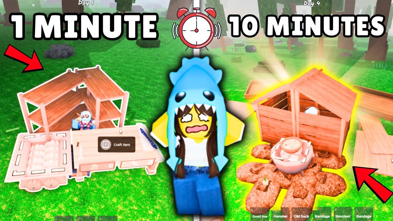 1 Minute Base vs 10 Minute Base... How Long Can I Survive? - YouTube