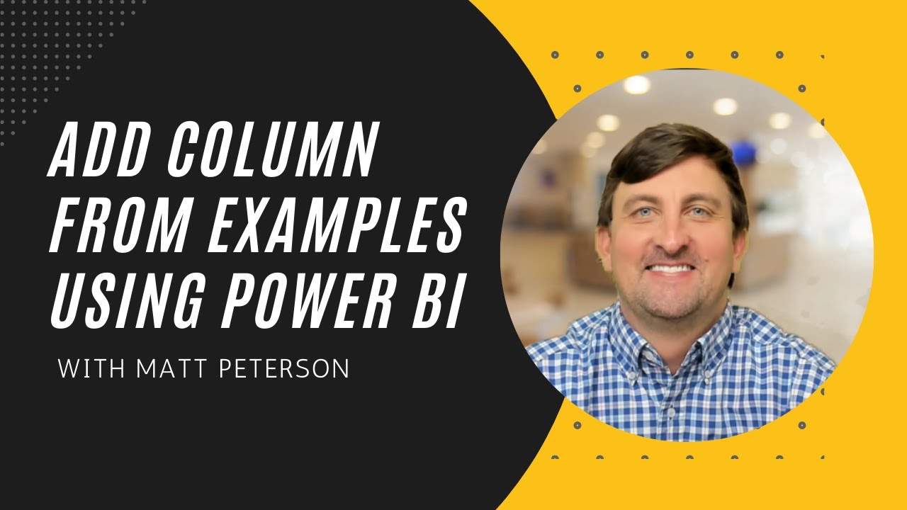 Power BI (Artificial Intelligence) Huge Timesaver🤖: Add Column From ...