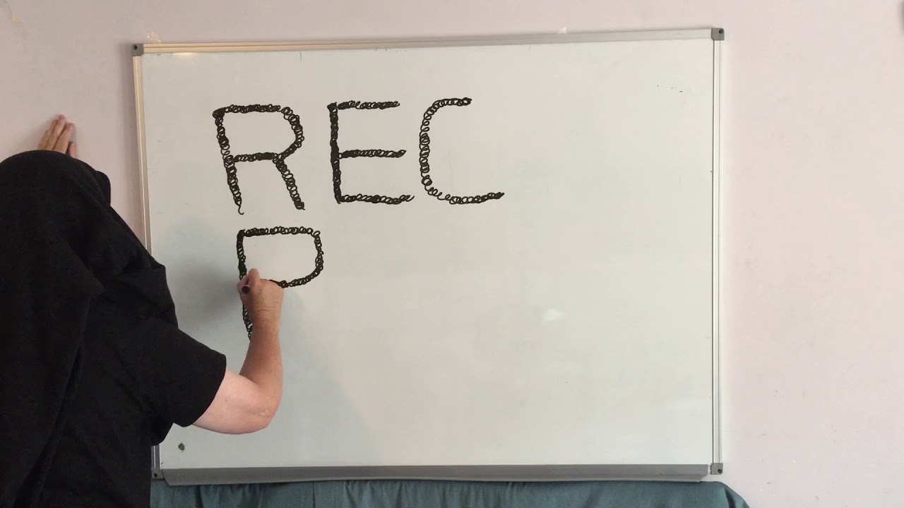 Instruction board drawing REC ROOM and the soundtrack friendship - YouTube