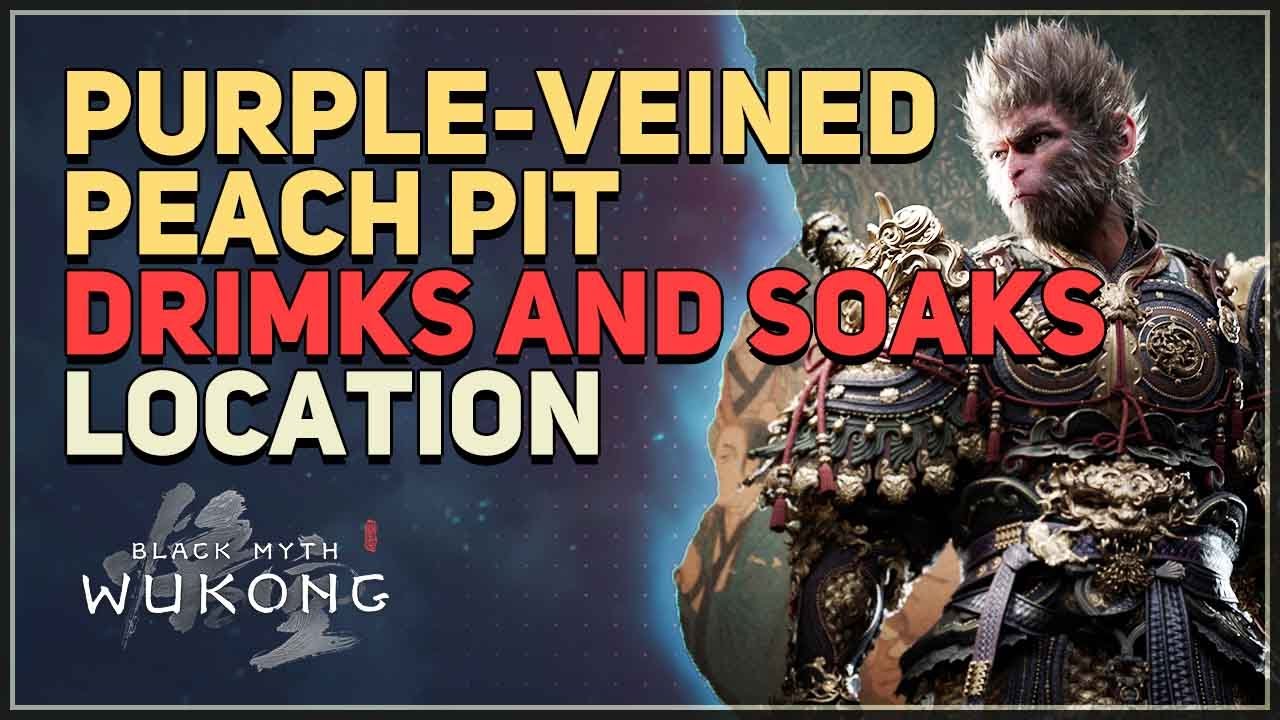 Purple-Veined Peach Pit Location Black Myth Wukong - YouTube
