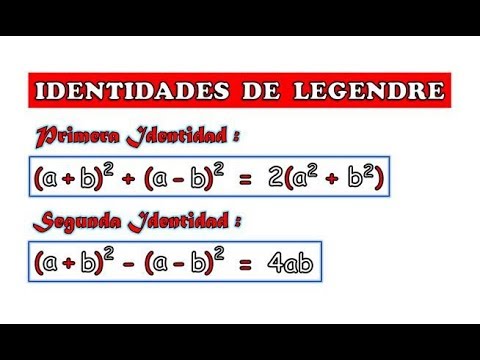 PRODUCTOS NOTABLES Identidades de Legendre - YouTube