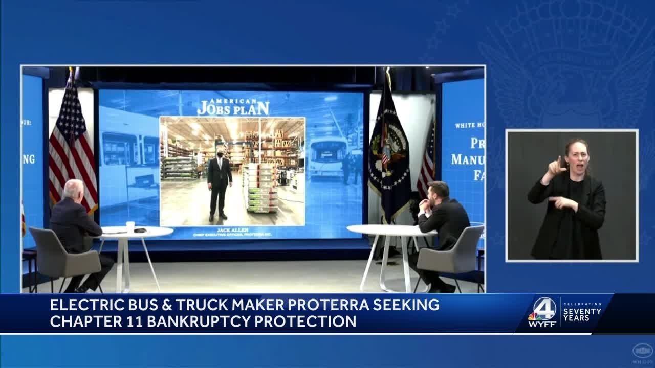 Electric bus maker Proterra files for bankruptcy protection - YouTube