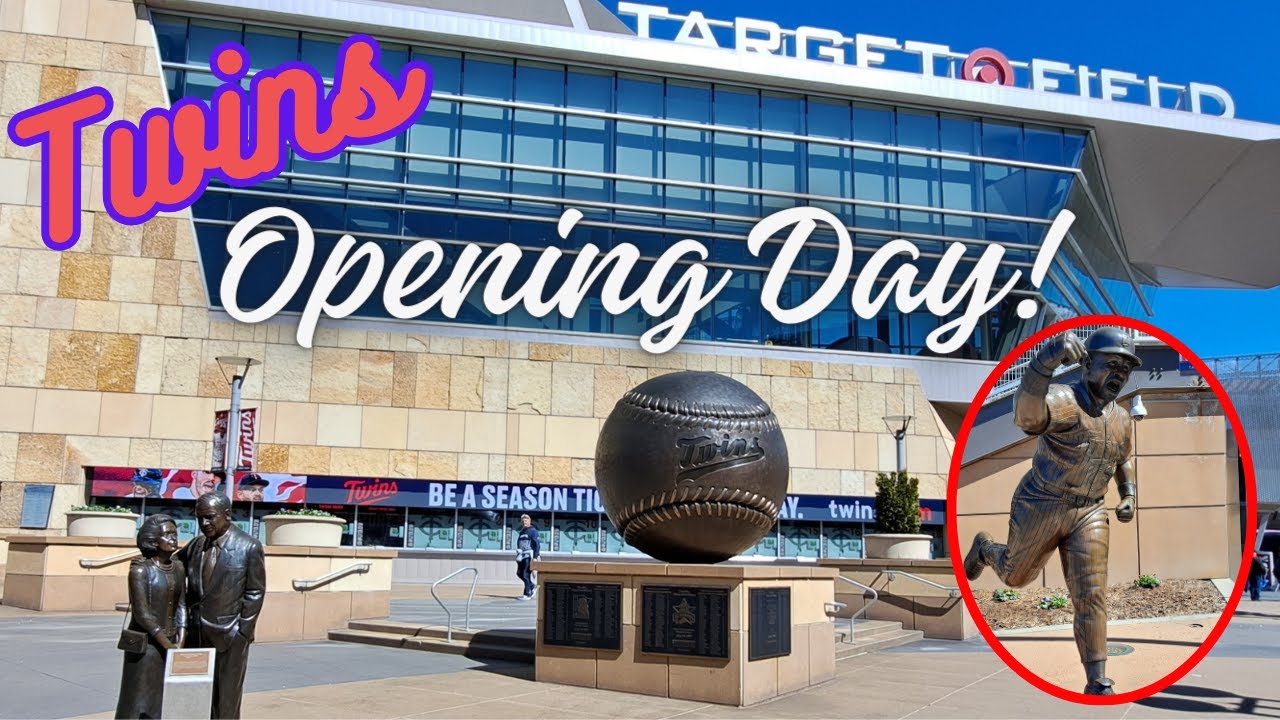 Famous Statues in Downtown Minneapolis on opening Day Target Field ...
