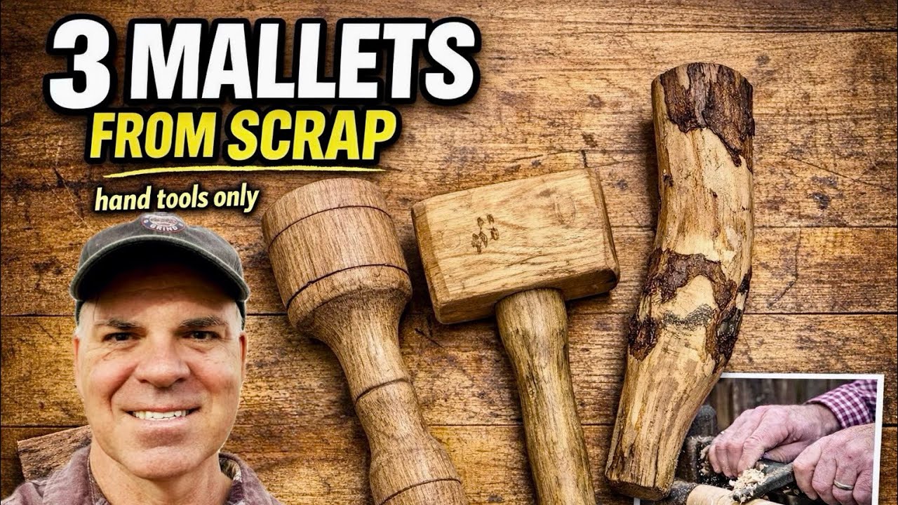 Make These 3 for FREE (Hand Tools Only) - YouTube