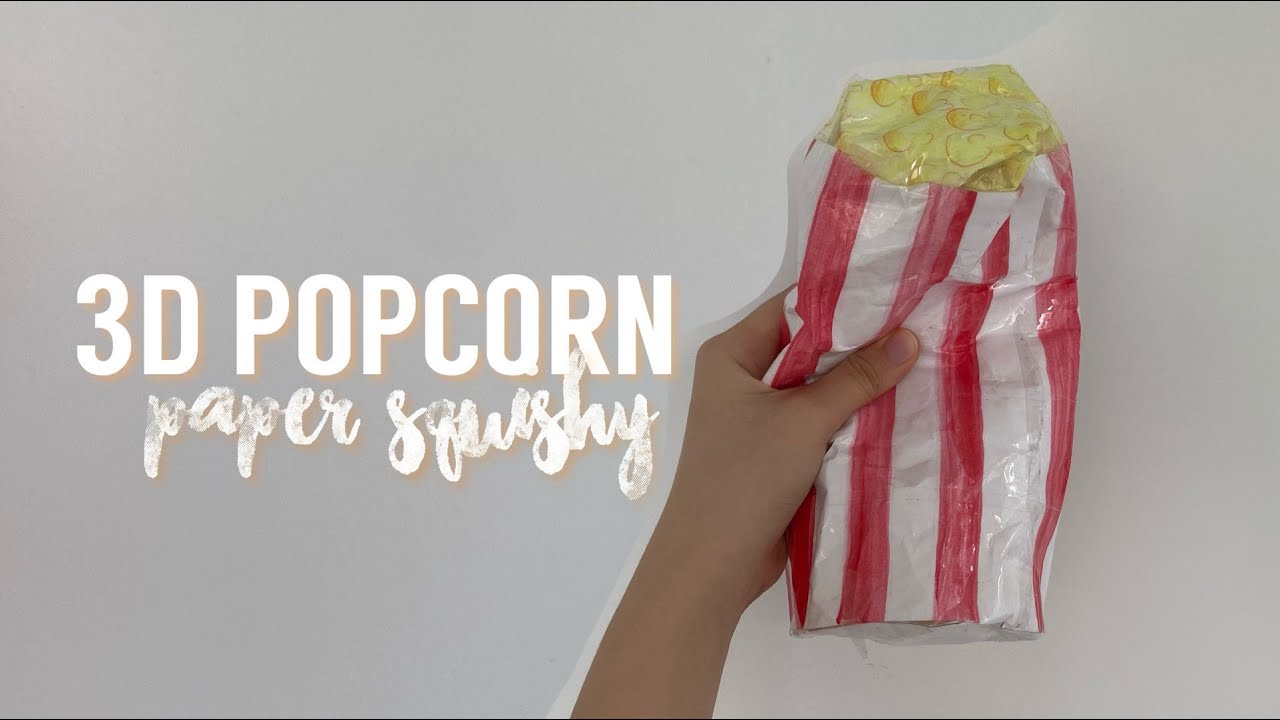 3D Popcorn Paper Squishy Tutorial (EASY beginner friendly!) - YouTube