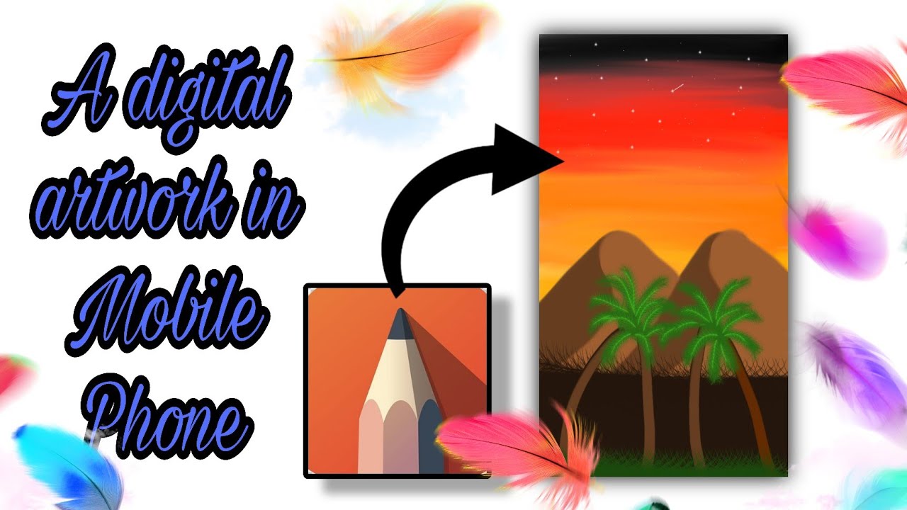 Amazing Drawing in Mobile Phone || Digital Art #digitalart #drawing # ...