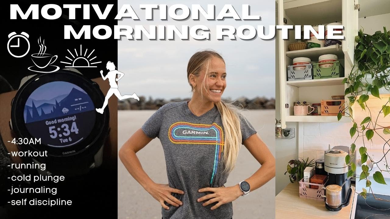 My 4:30AM Morning Routine || *working with Garmin running - YouTube
