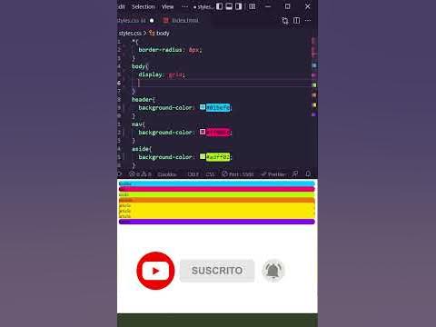 APRENDE a hacer este layout RESPONSIVO con HTML CSS 😱 #Shorts - YouTube