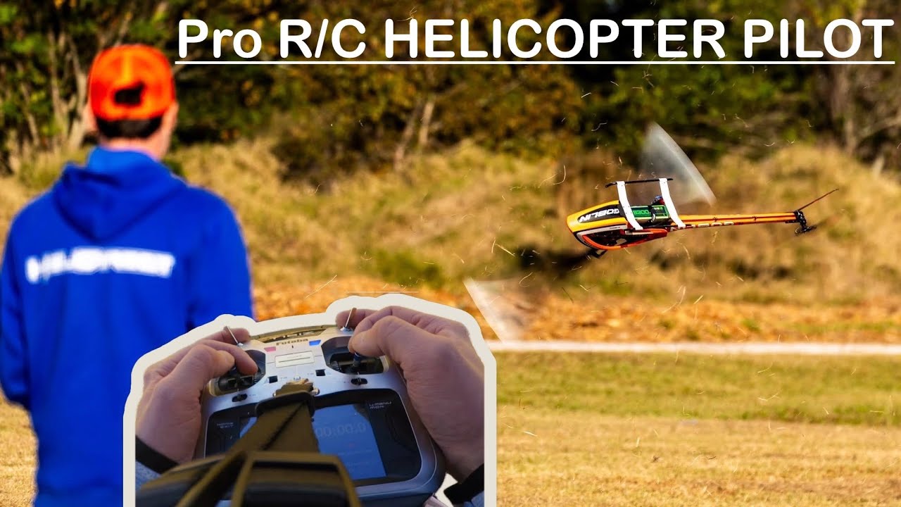 R/C Helicopter - CRAZY MANEUVERS Hand Cam - YouTube