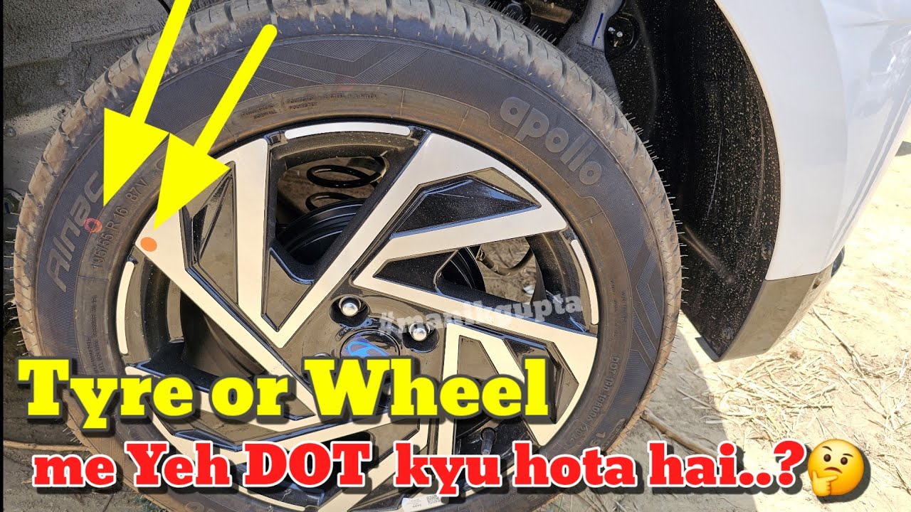 Red Dot on Tyre Side Wall & Wheel Explained | hyundai i20 2024 | new ...