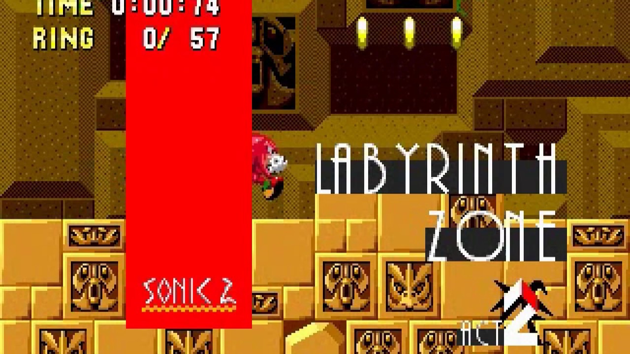 Sonic the Hedgehog 2 Delta Labyrinth Zone Act 2 (Knuckles & Tails ...