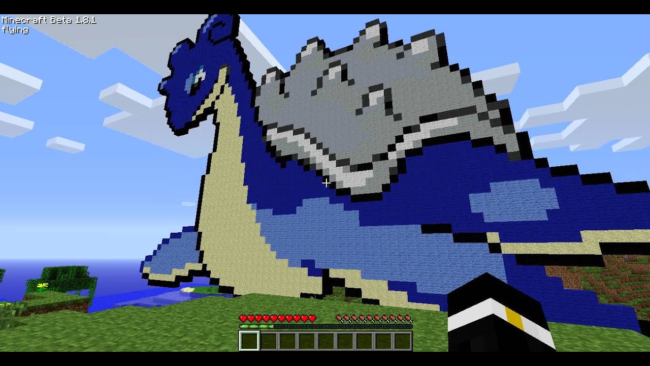 Minecraft Lapras Pixel Art - YouTube