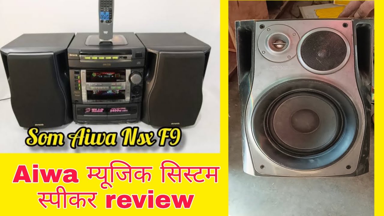 how to make Aiwa music system speakers details old of gold sounds # ...