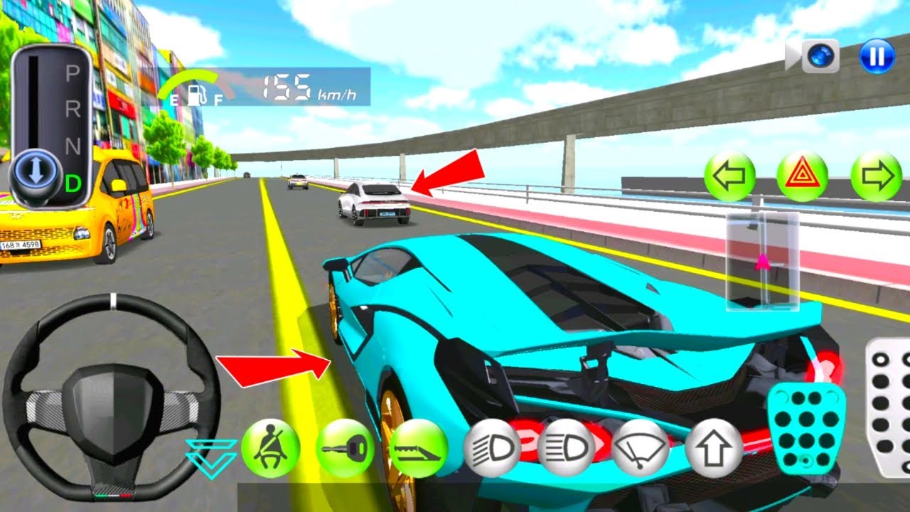 Overtaking thin cars at high speed || 3D Driving Class Gameplay || Car ...