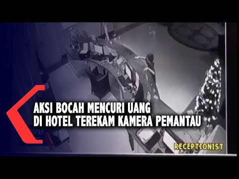 Aksi Bocah Mencuri Uang Di Hotel Terekam Kamera Pemantau