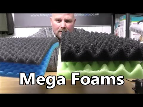 New 'Mega' Foams for Sumps, Shower Filters and Big Aquarium Canister Filters.