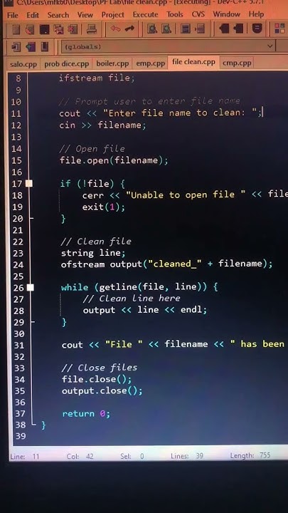 File Clean Ccoders Codelife Codinglife Codingninja Codemasters Coding Code Coders Cpp