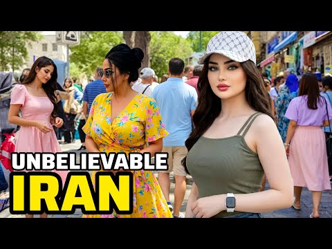4K İran Yürüyüş Turu | İNANILMAZ Sokak Modası | İranlı Kızlar | Tahran ve Şiraz