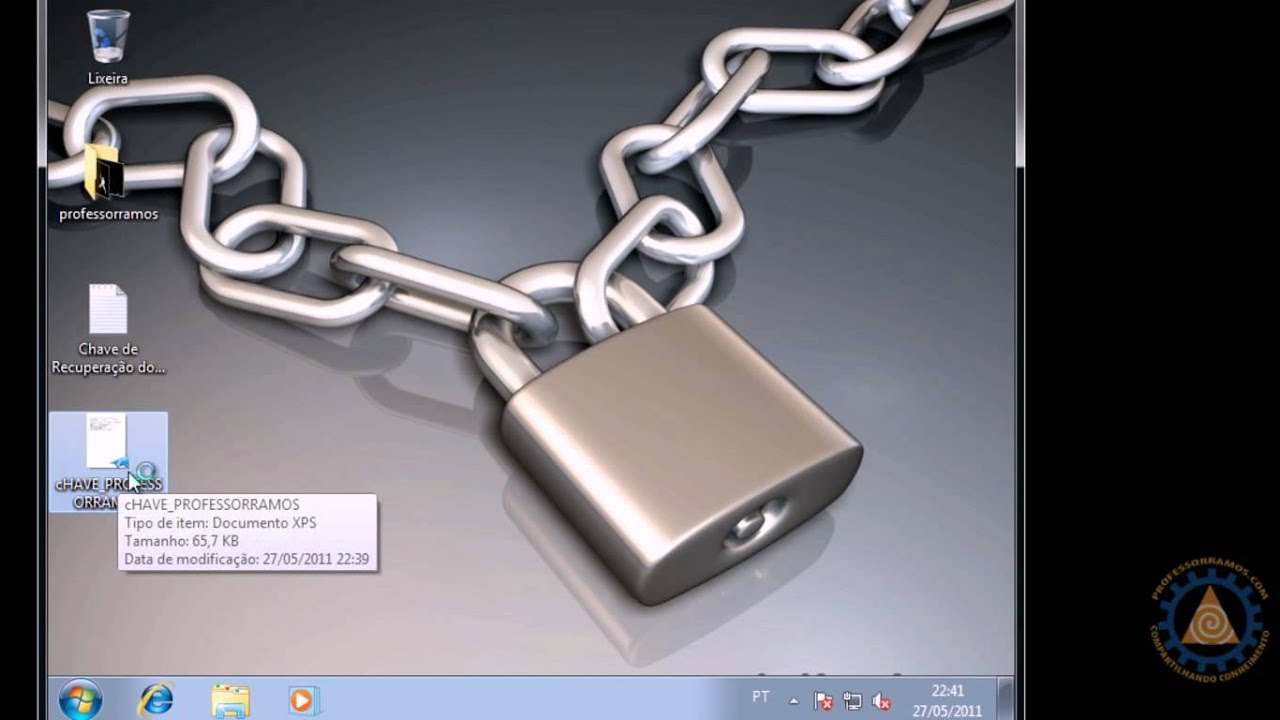 BitLocker - Criptografia com Windows 7 Ultimate - www.professorramos ...