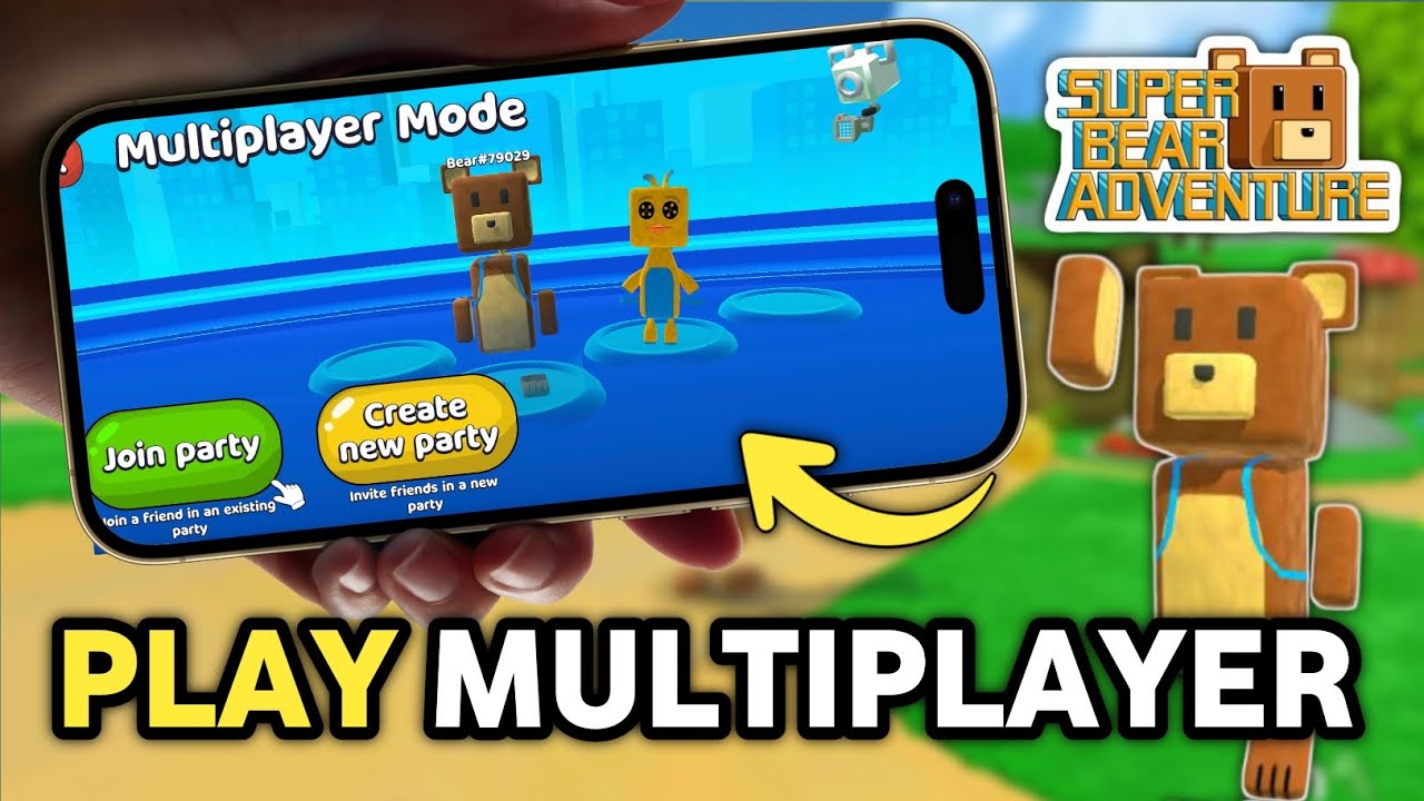 How To Play Multiplayer in Super Bear Adventure | 2025 New Update Full ...