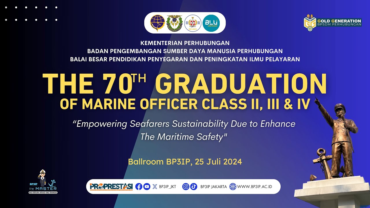 The 70th Graduation of Marine Officer Class II, III & IV BP3IP Jakarta ...