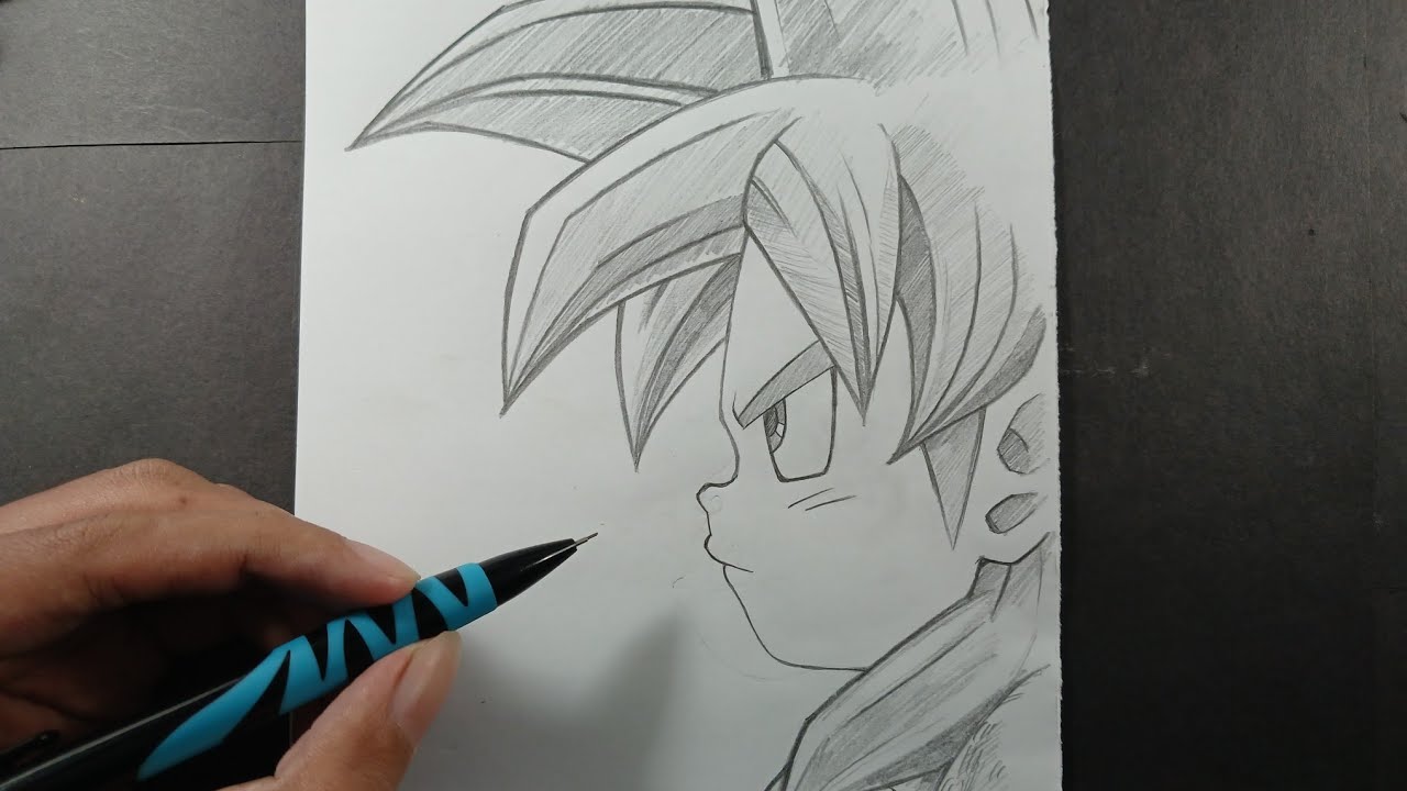 How to draw Goku Ssj 4 Side face | Dragon ball Daima - YouTube