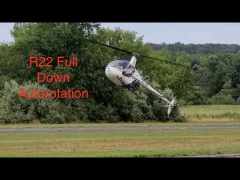 Engine Failure! R22 Helicopter Full Down Autorotation - YouTube