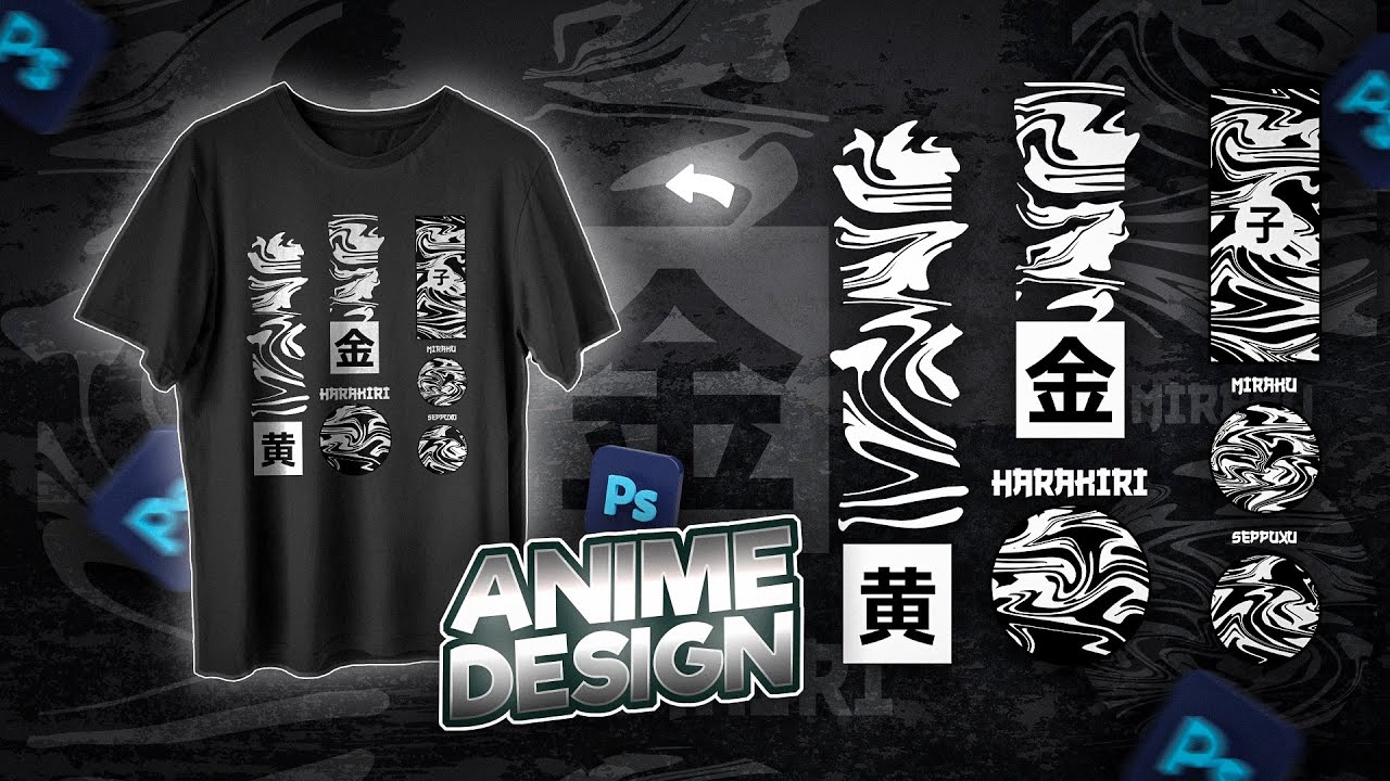 How To Design An Anime Streetwear T-Shirt || Anime Style Streetwear ...