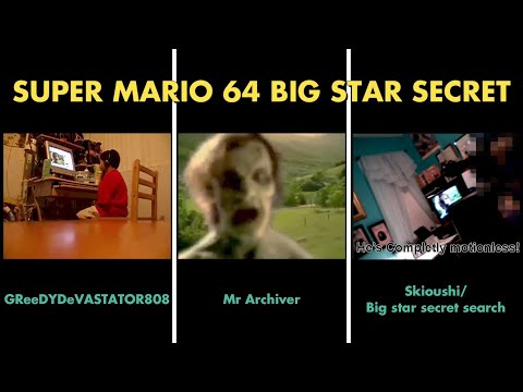 Super Mario 64 big star secret surviving footage comparison