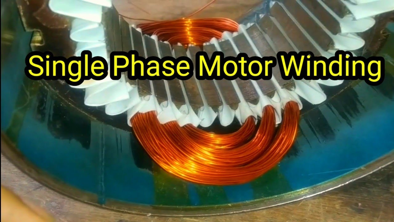 ১ফেজ মোটর বাধা শিখুন / ২৪খাচ ২পোল। how to single phase motor winding ...