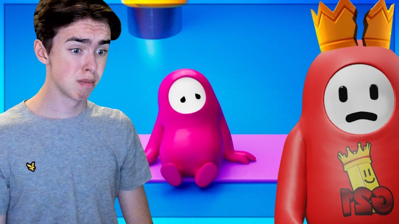 sad moment i fall guys :/ - YouTube