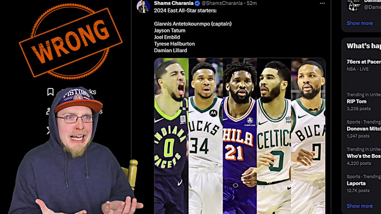 2024 NBA All Star Starters + Zach Lavine Pistons Trade - YouTube