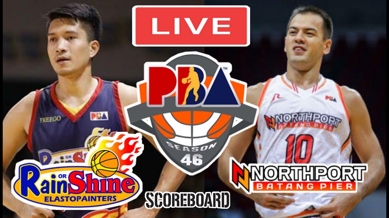 PBA LIVE TODAY: Rain or Shine VS North Port | Live Scoreboard l PBA ...
