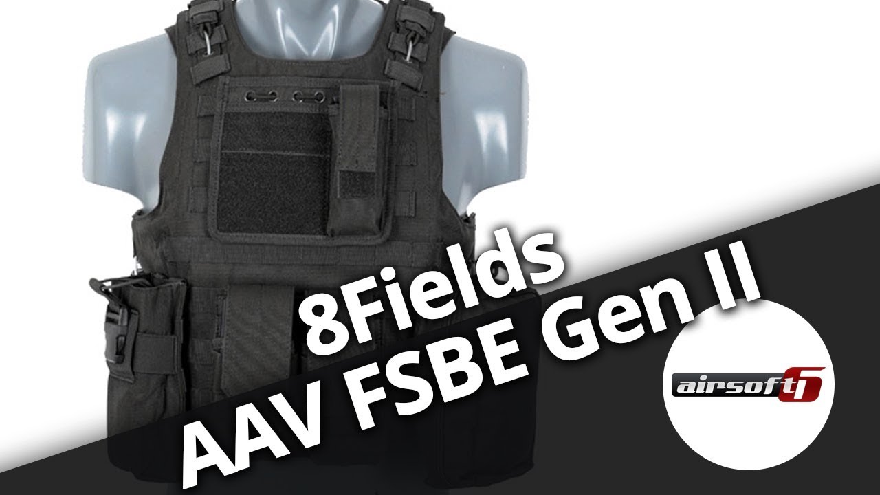 Airsoft6: Vesta Tactica 8Fields AAV FSBE Gen II - YouTube