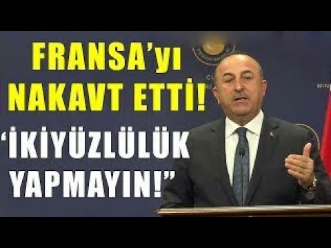 Çavuşoğlu Fransız bakana ayar verdi.
