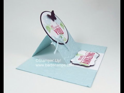 Center Cut Easel Card - YouTube